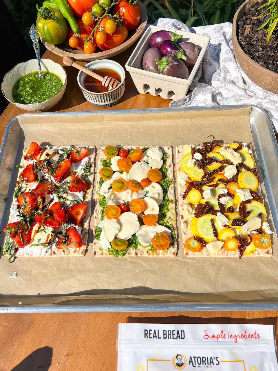 3 Summer Flatbread Varieties - BRIGHT MOMENT CO.